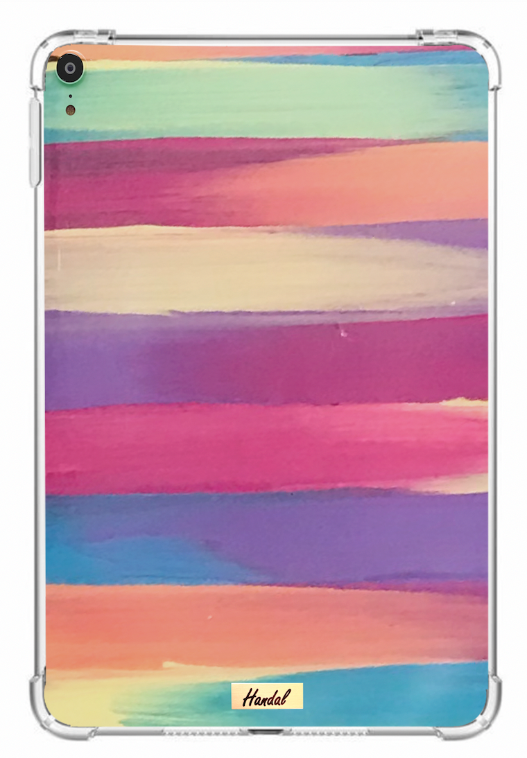 Striped edges colors iPad Case – Handal Cases